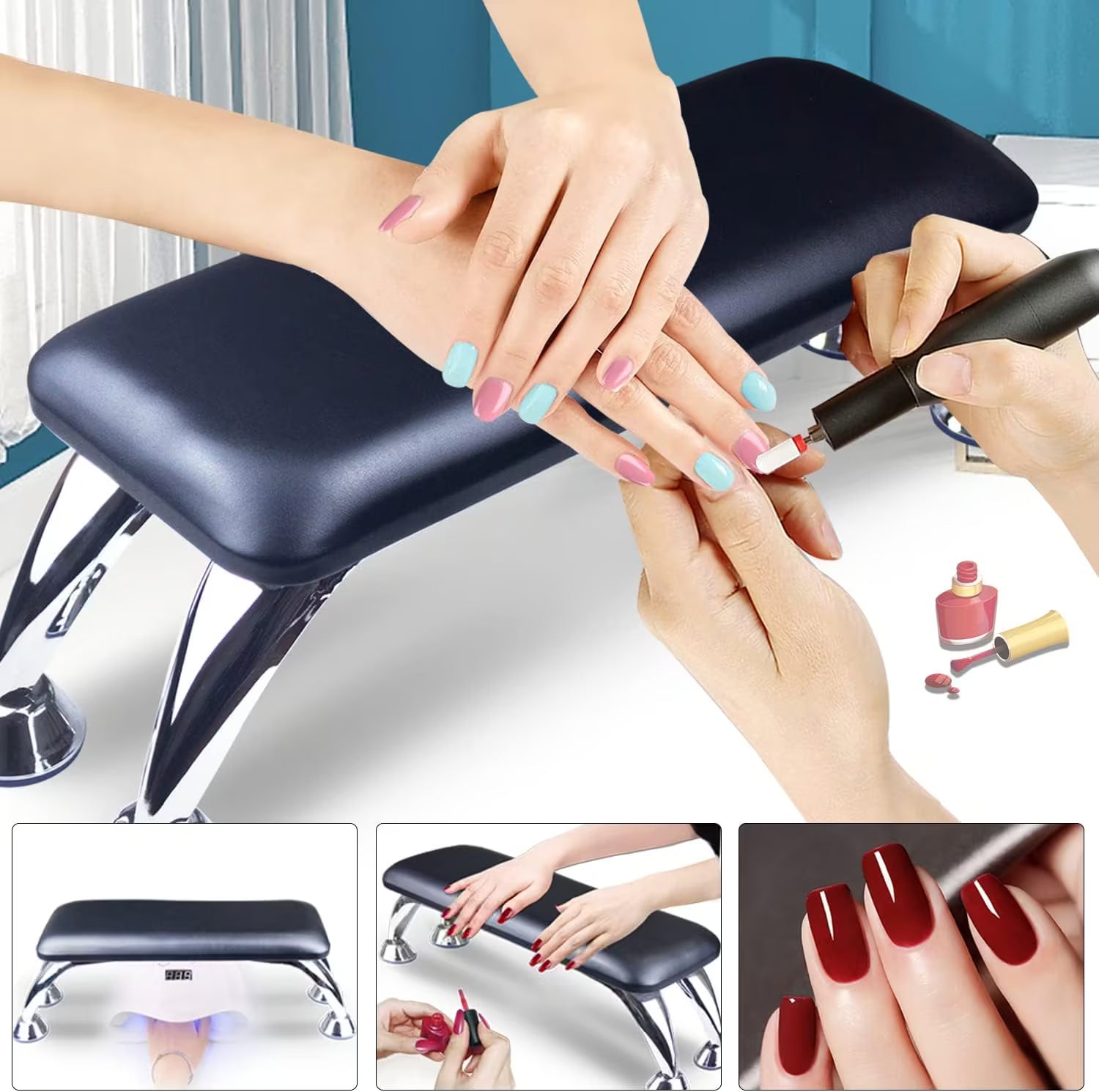 Professional Nail Arm Rest Cushion Manicure Hand Pillow For Salon Use ...